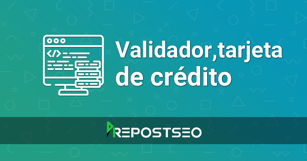 Validador de tarjetas de credito