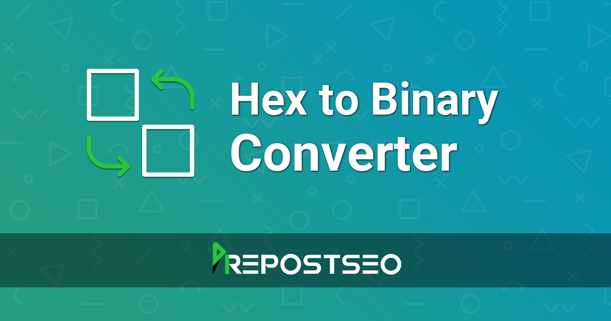 Hex To Binary Hexadecimal To Binary Converter