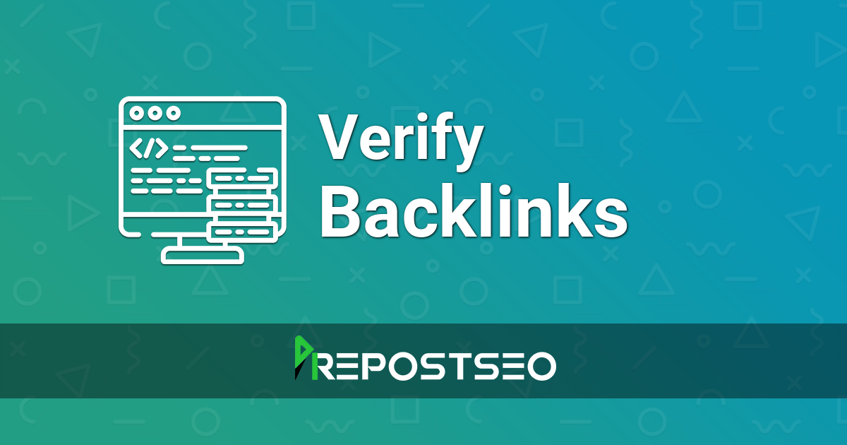 Verify Backlinks - Check your link exist on webpages